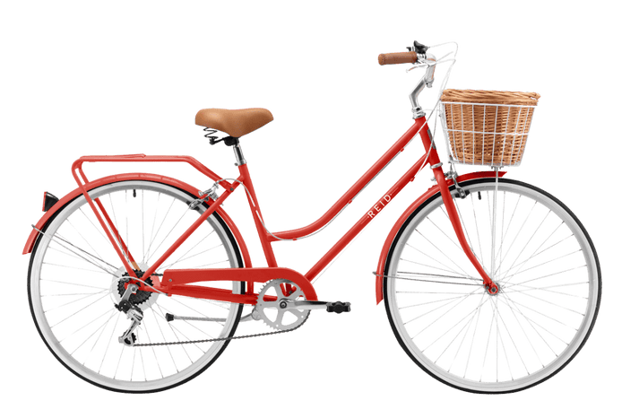 Ladies Classic 7-Speed Vintage Bike Red - Reid Bikes – Reid Bikes US